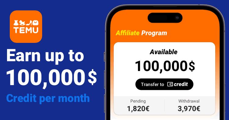 Temu Affiliate Program | Earn Commission on Orders & App Referrals
