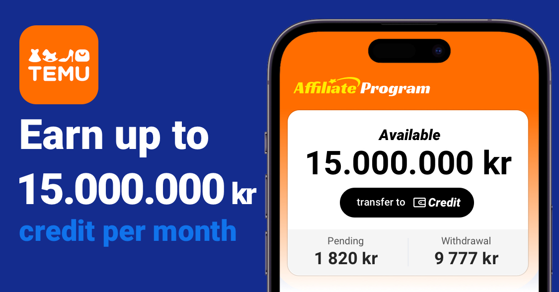 Affiliate Program - Temu Iceland
