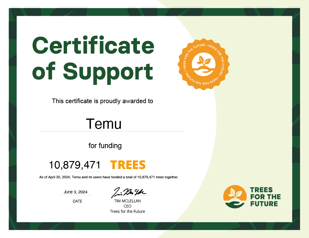 Temu's Tree Planting Drive: Nurturing Africa's Landscape